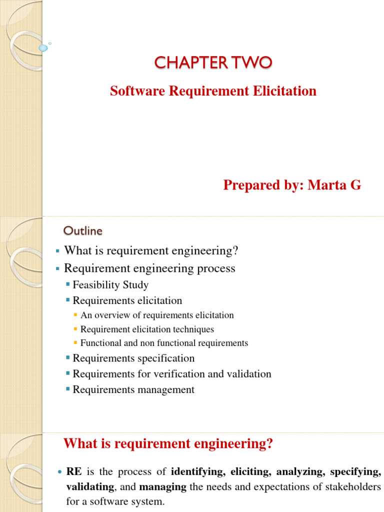 Comp 468 Lecture Slide Chapter 02 (Software Requirement Elicitation) | PDF | Feasibility Study ...