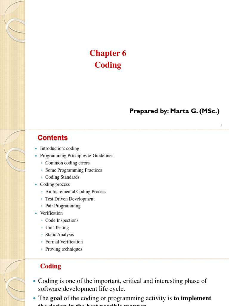 Comp 468 Lecture Slide Chapter 06 Coding Download Free Pdf Computer Programming Pointer
