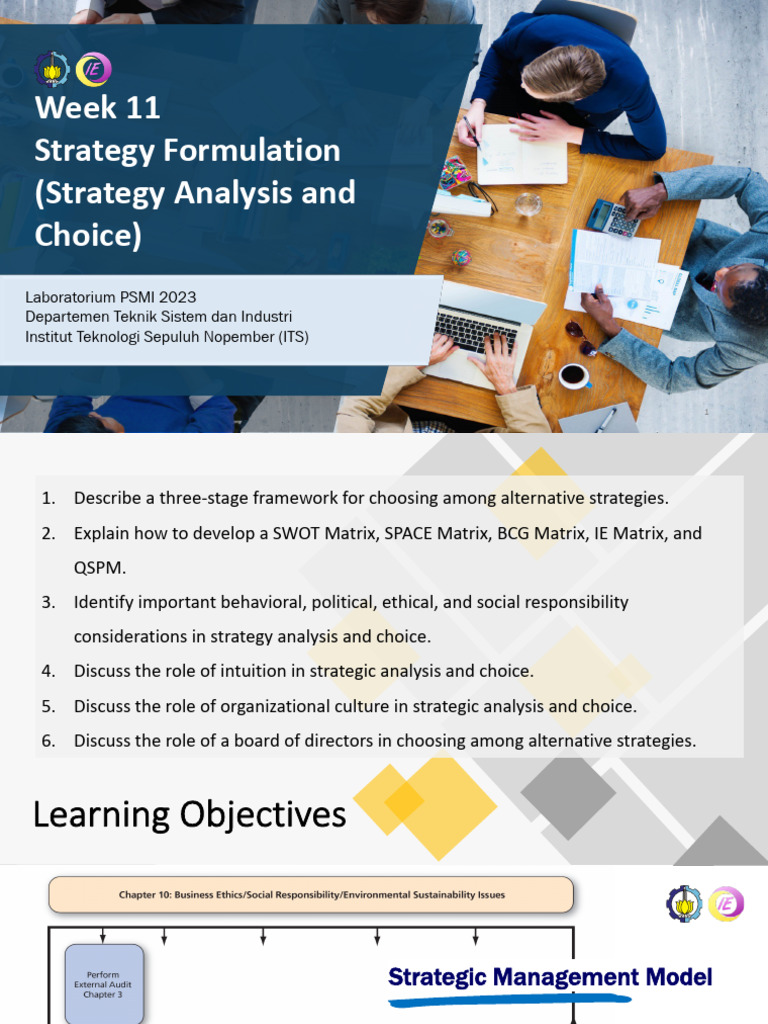 #11 Strategy Formulation (Strategy Analysis and Choice) | PDF | Swot ...