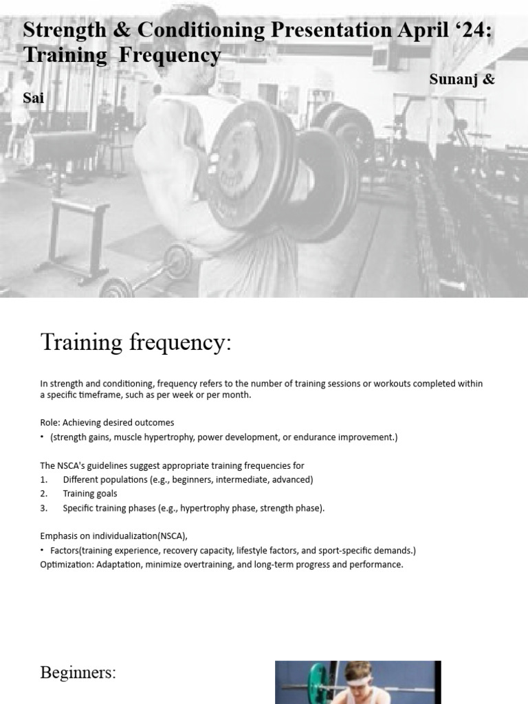 Training Frequency | PDF | Strength Training