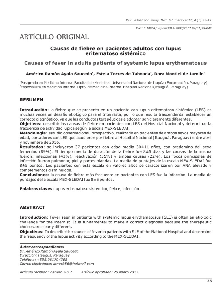 Mex Sledai PDF | PDF | Sistema inmune | Ciencias de la Salud