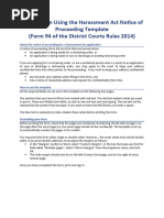 Notice of Motion Form 20 Template | PDF | Address (Geography) | Solicitor