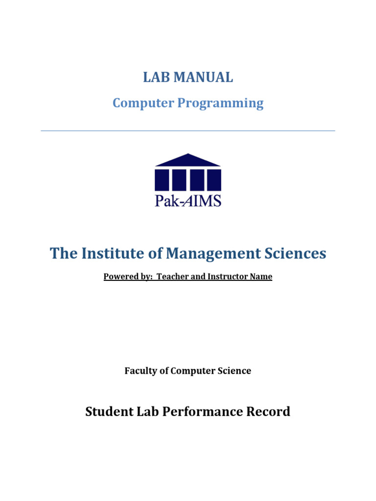 CP Lab Manual | PDF | Area | Computer Science