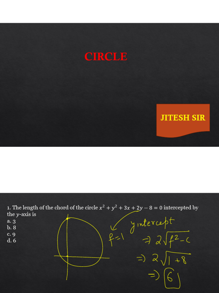 067) Circle DPP Solution2 | PDF | Circle | Tangent