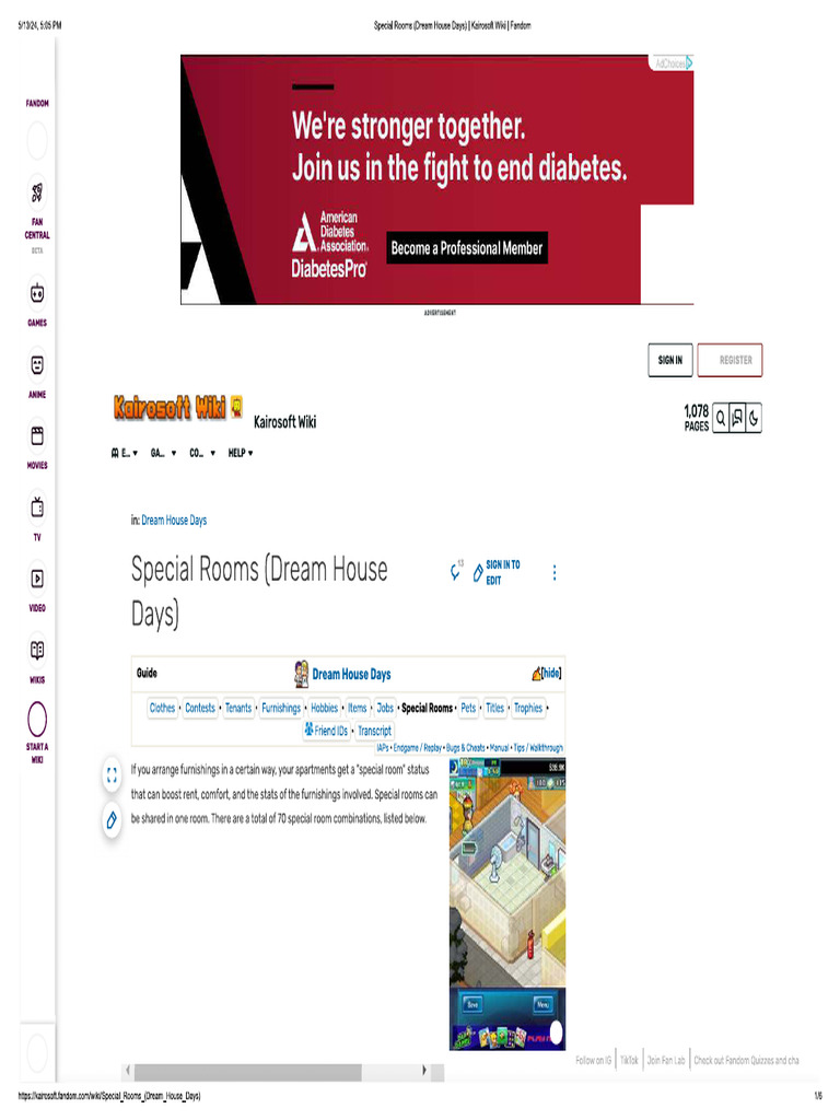 Special Rooms (Dream House Days) - Kairosoft Wiki - Fandom | PDF