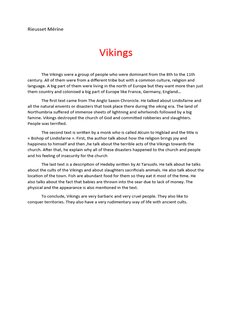 Viking Culture and Conquests Explained | PDF | History
