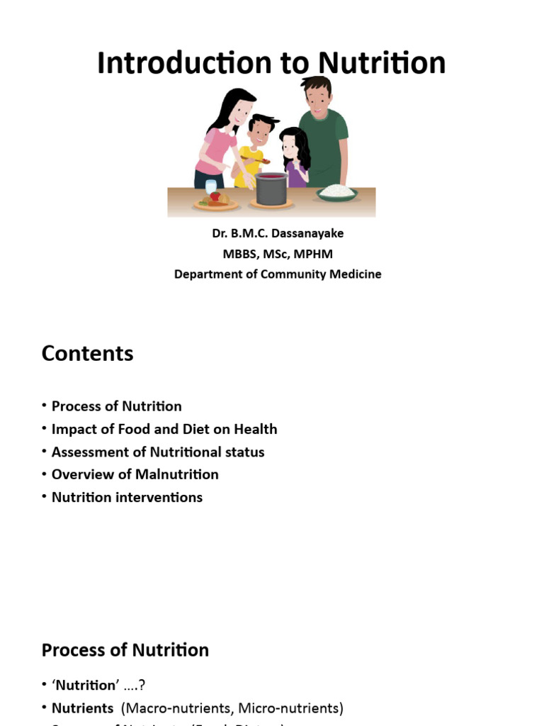 Introduction To Nutrition - Integrated Curriculum | PDF | Nutrients | Foods