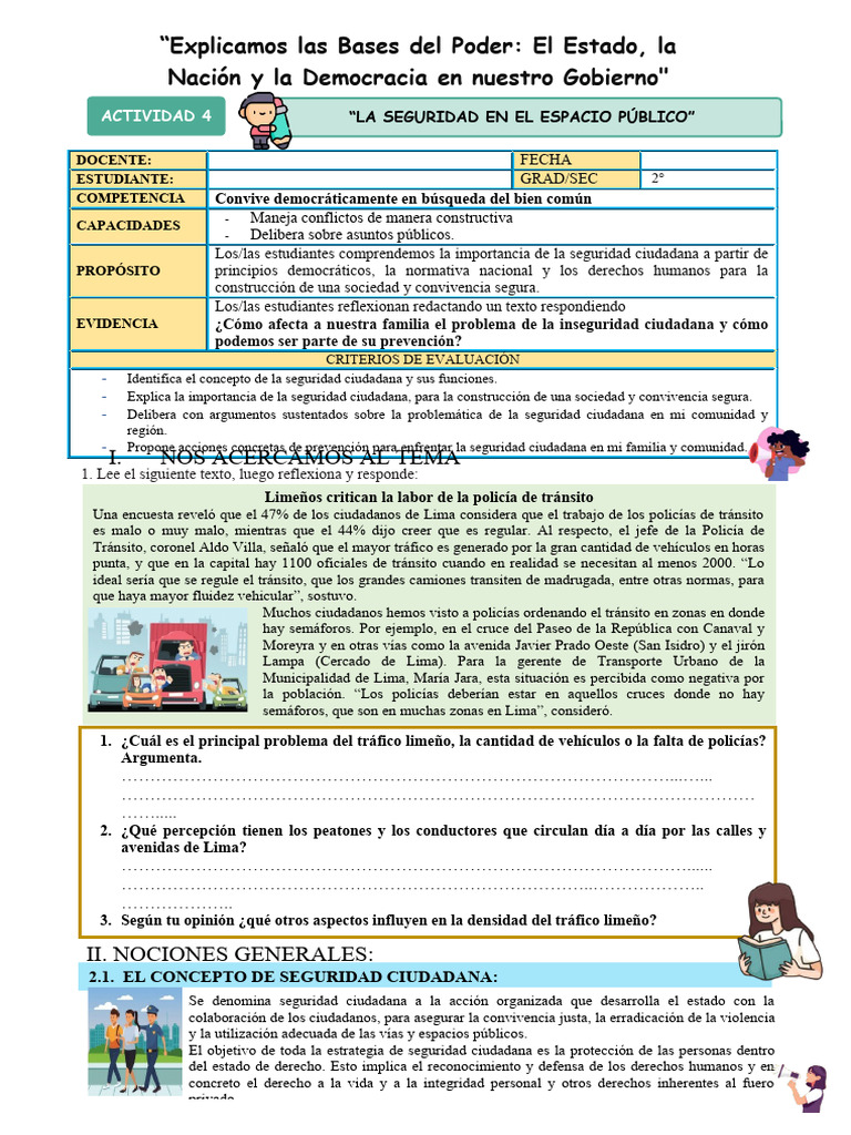 2° DPCC - Actv.04-Uni.2 2024 | PDF | Policía | Estado (política)