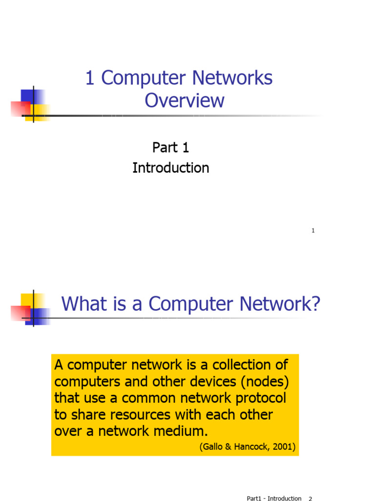 Lecture Slides - Networking Introduction | Download Free PDF | Network Topology | Computer Network