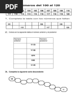 Números Del 100 Al 199 | PDF