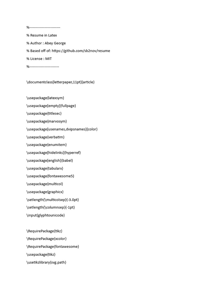 Resume in Latex | PDF | Hyperlink | Computer Programming