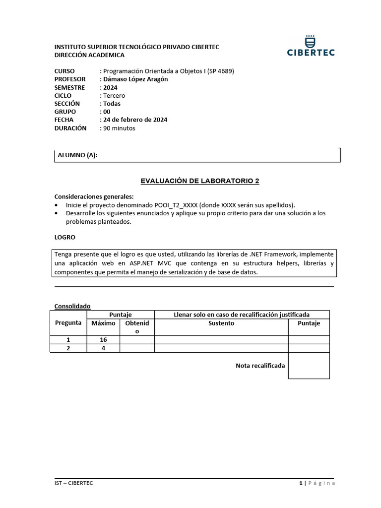 4689 Programacion Orientada A Objetos I Lopez Aragon Damaso T2 Descargar Gratis Pdf Objeto