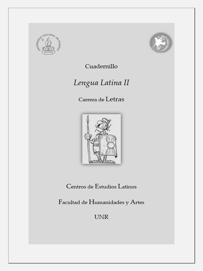 Cuadernillo Lengua Latina II Letras 2014 | PDF | Verbo | Conjugación gramatical