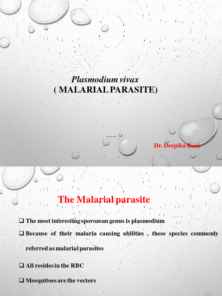 Malarial Parasite | PDF | Plasmodium | Malaria