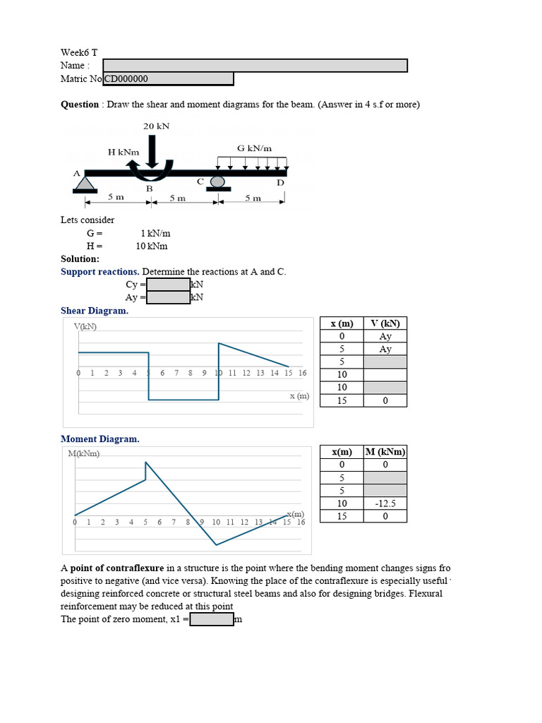 Week 6 T | PDF | Beam (Structure) | Bending