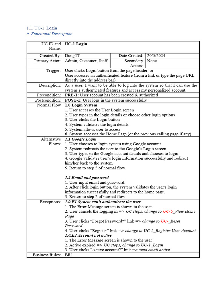 UC1 Login | PDF | Login | Password
