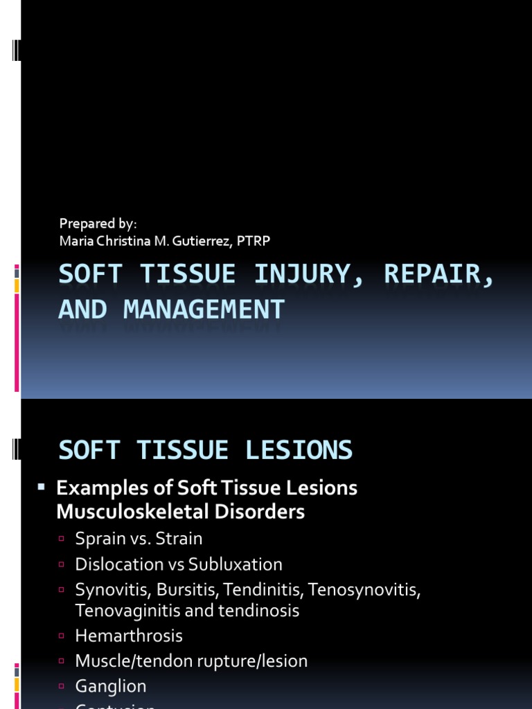 Soft Tissue Injury, Repair, | Inflammation | Physical Exercise