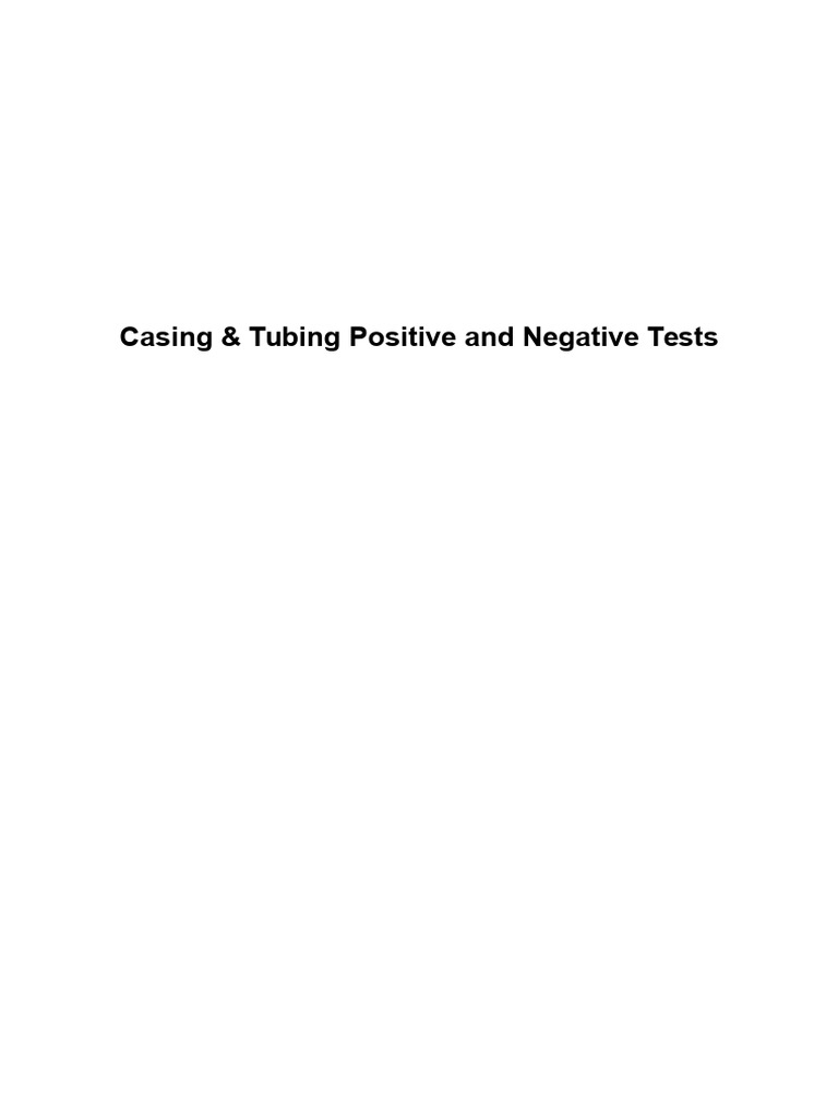 Inflow Test Negative Test 1717362618 | PDF | Casing (Borehole ...