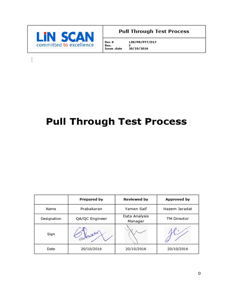 Calibration Data and Pull Through Reports | PDF