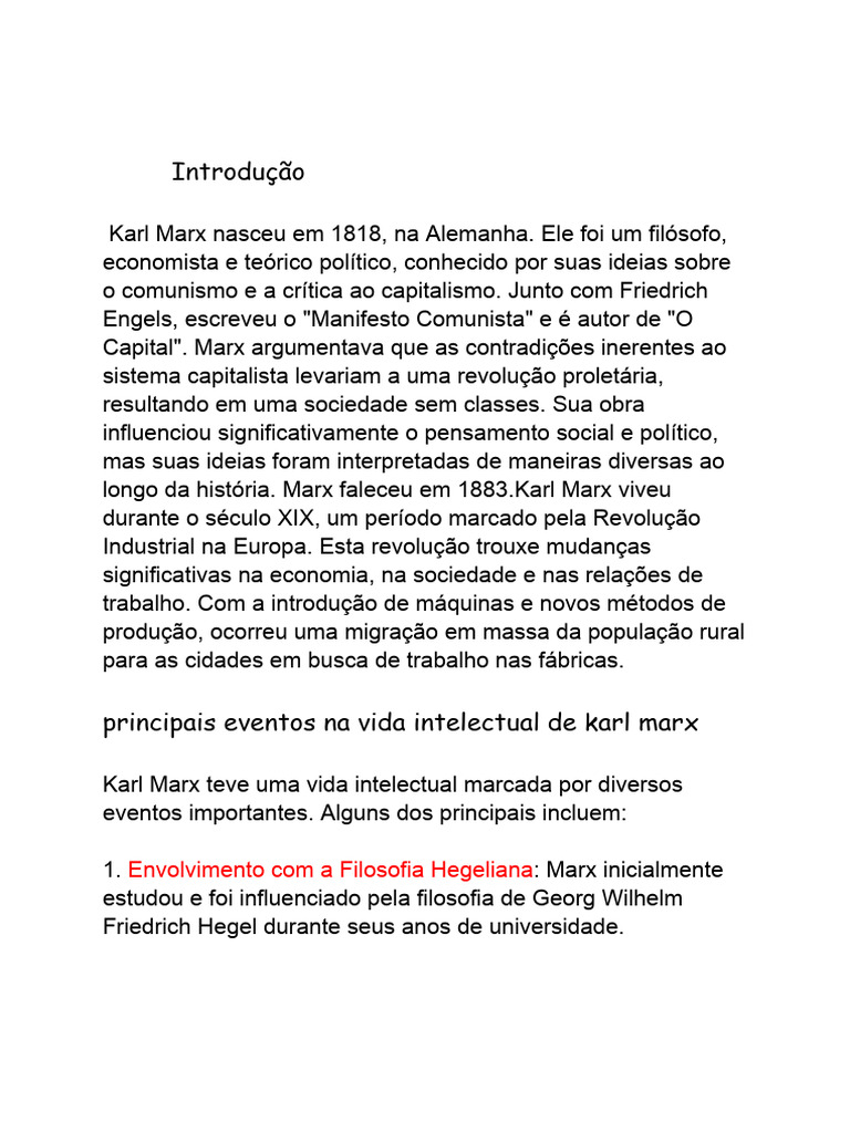 Karl Marx | Download grátis PDF | Karl Marx | Exploração do trabalho