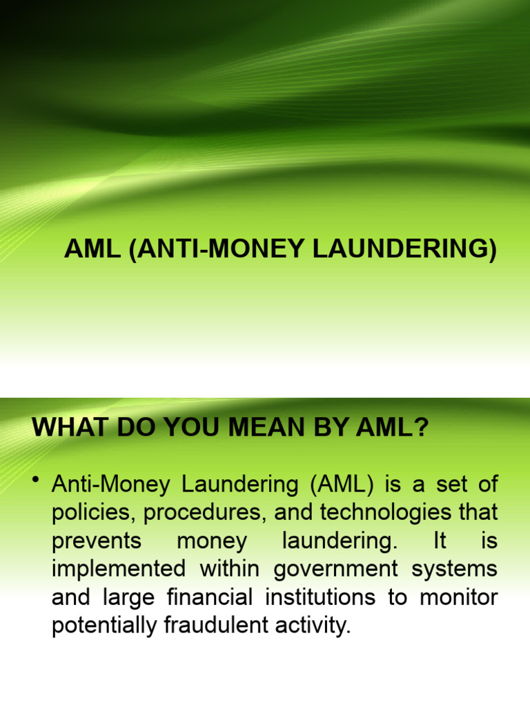 Aml (Anti-Money Laundering) | PDF | Money Laundering | Crimes