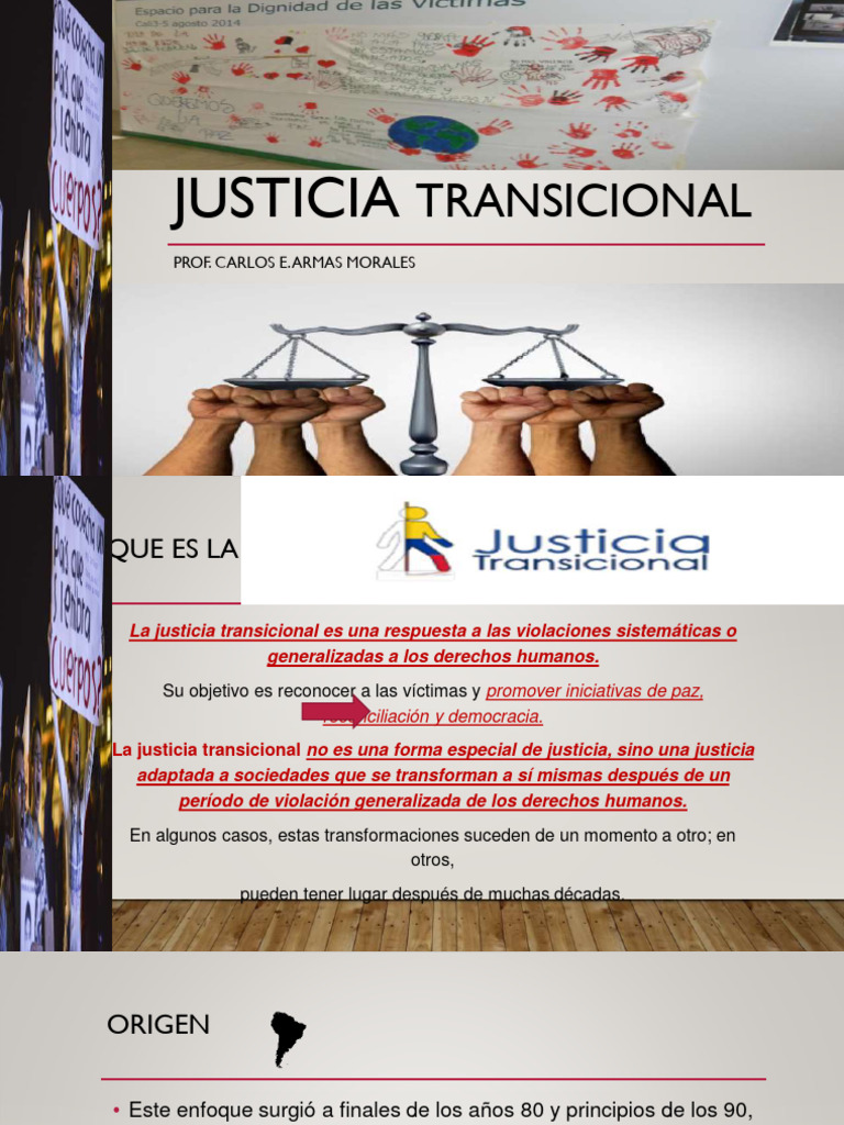 JUSTICIA PowerPoint | PDF | Justicia transicional | Justicia