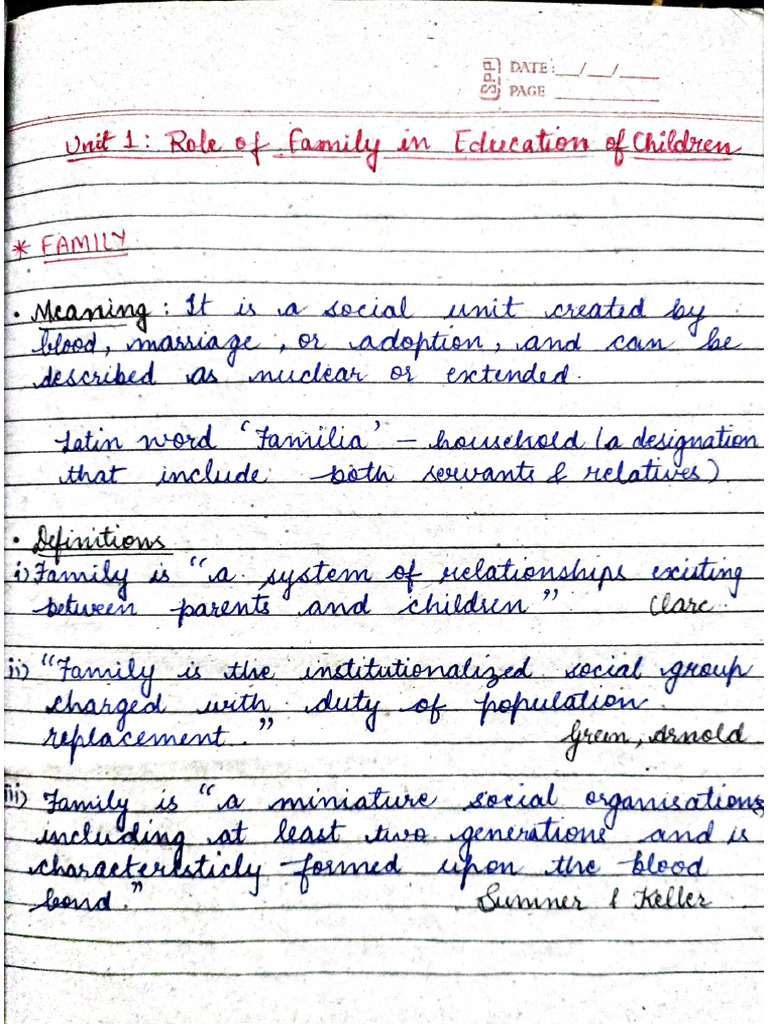 Family and Community | PDF