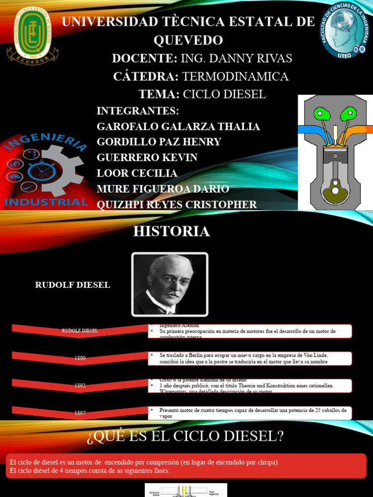 Ciclo Diesel | PDF | Motor diesel | Inyección de combustible