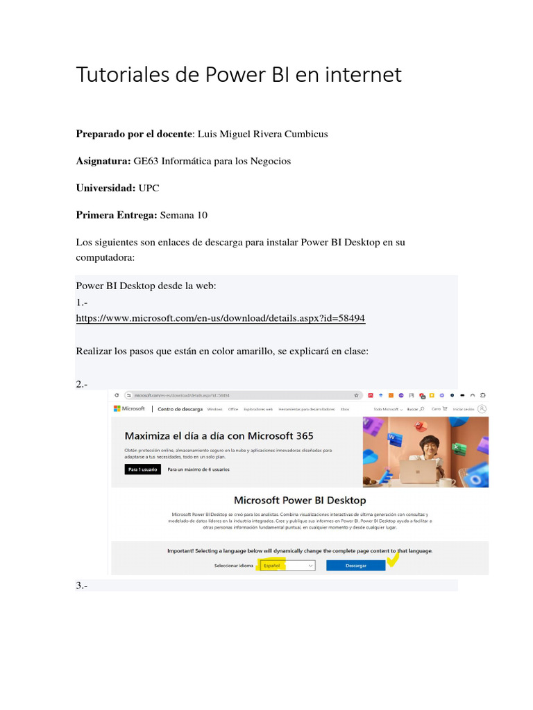 Tutorial de Power BI - Alumnos-V.1.2.2 | Descargar gratis PDF | Business | Marketing