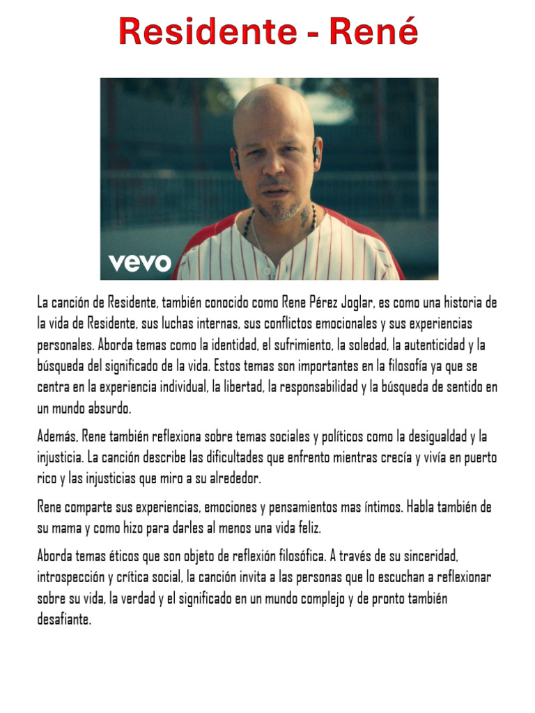 Residente - René, Filosofia | PDF