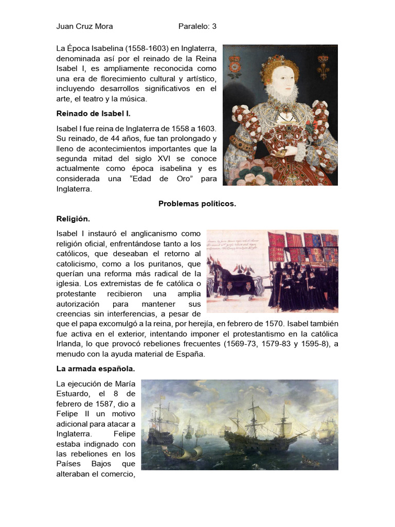 La Época Isabelina | PDF