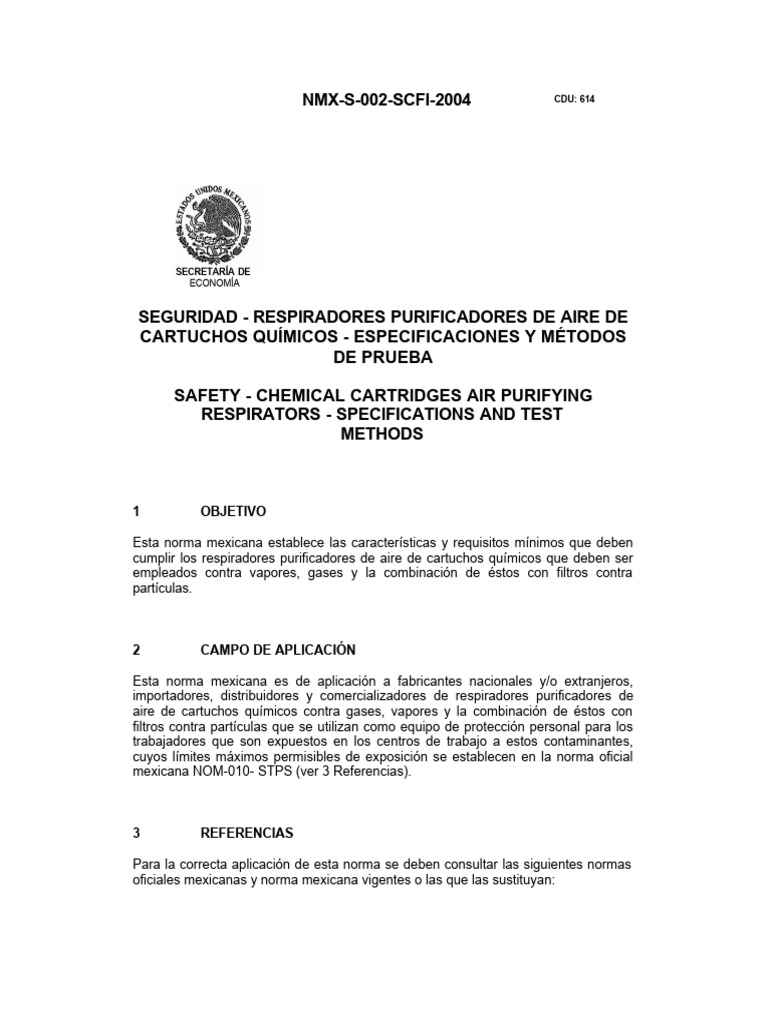 Nmx S 002 Scfi 2004 Pdf Contaminación Filtración