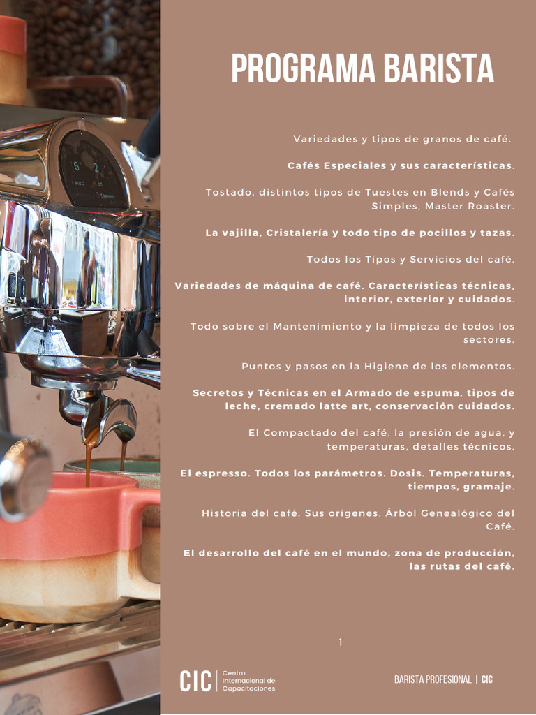 Ver Programa Barista | PDF | café | Bebida