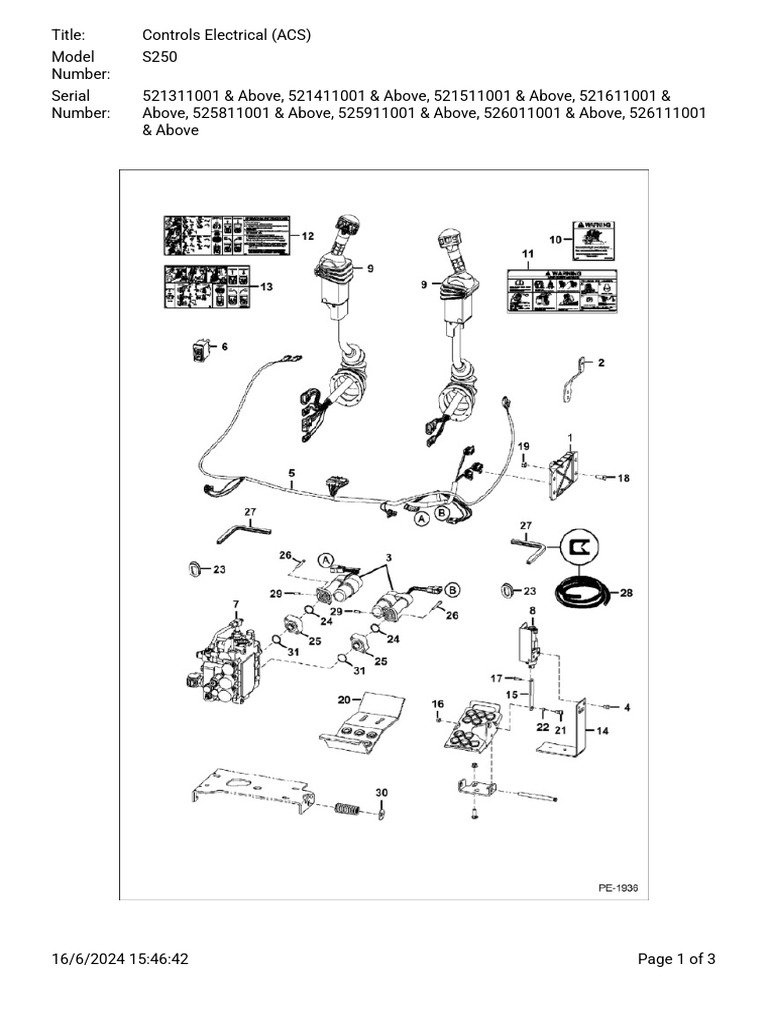 Controls Electrical (ACS) - S250 | PDF | Equipment | Manufactured Goods