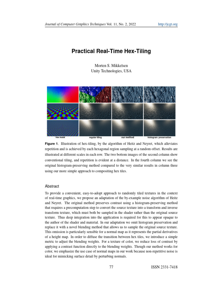 Mikkelsen 2022 Hex | PDF | Texture Mapping | Computer Graphics