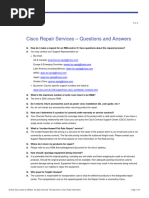 Cisco POWR Tool RMA Return Guide | PDF