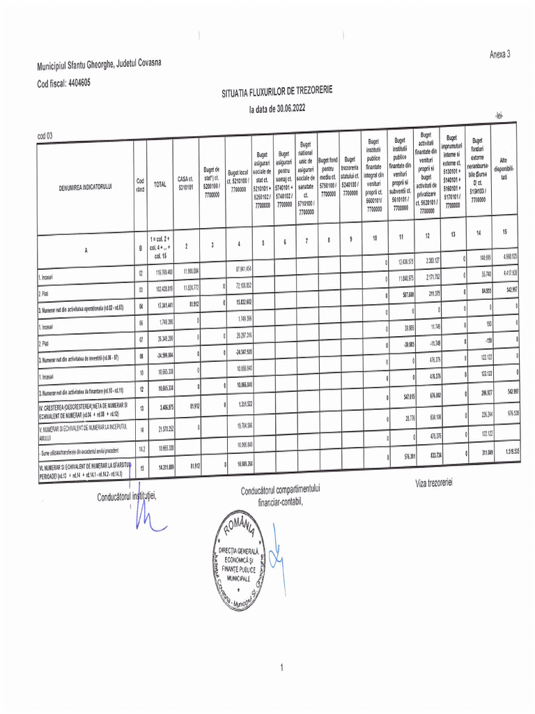 Fluxul de Trezorerie Anexa 3-4-1665057778 | PDF