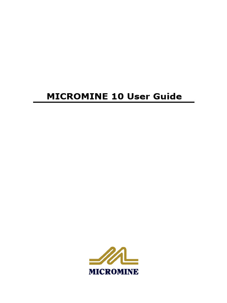 MICROMINE V1 | Download Free PDF | Computer File | Databases