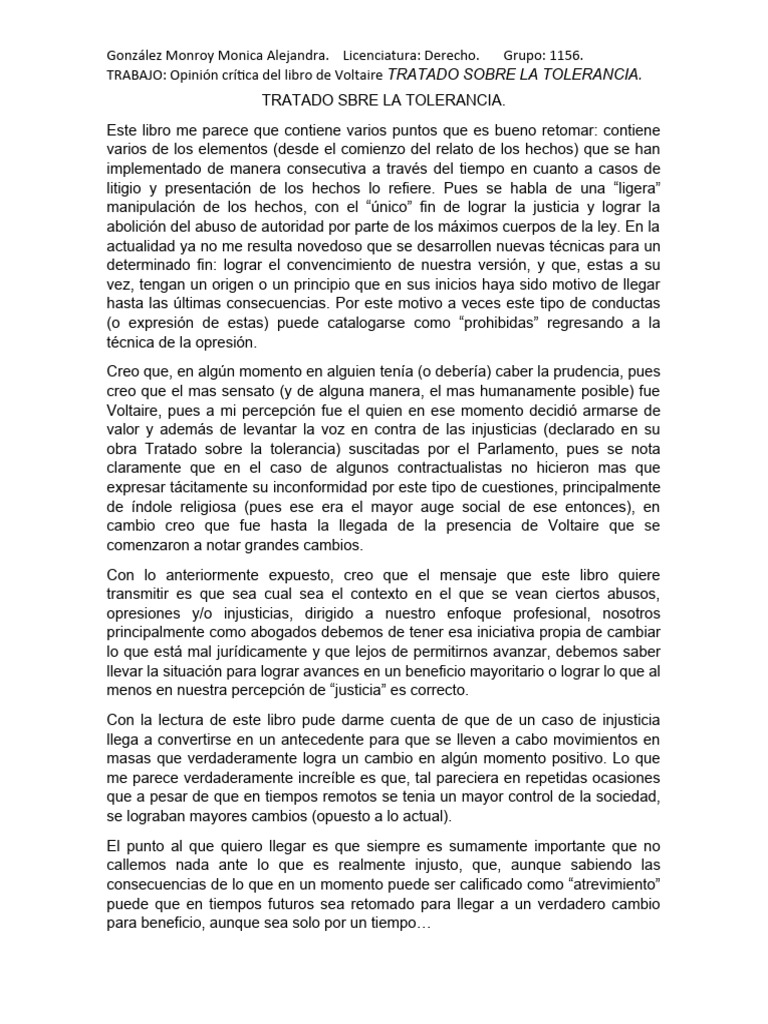 Tratado de TOLERANCIA | Descargar gratis PDF | Tolerancia