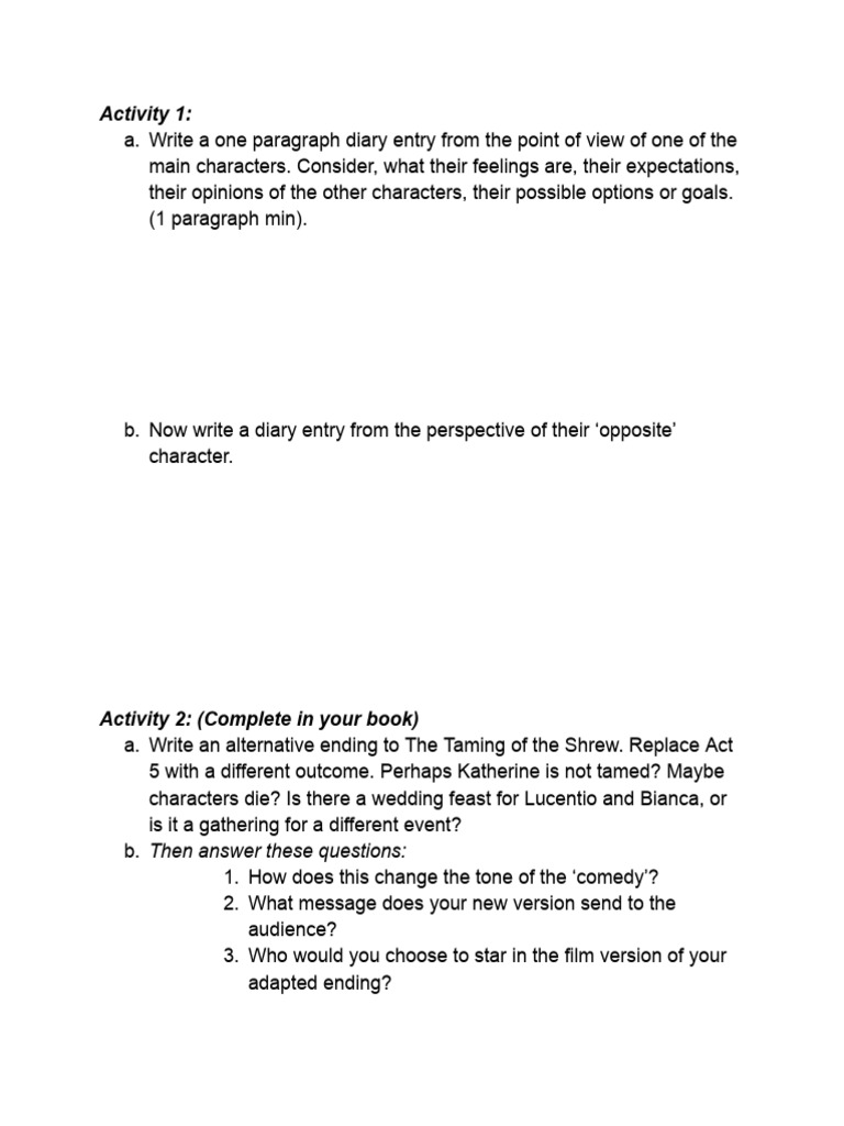 Modern Perspectives on Taming Kate | PDF | The Taming Of The Shrew