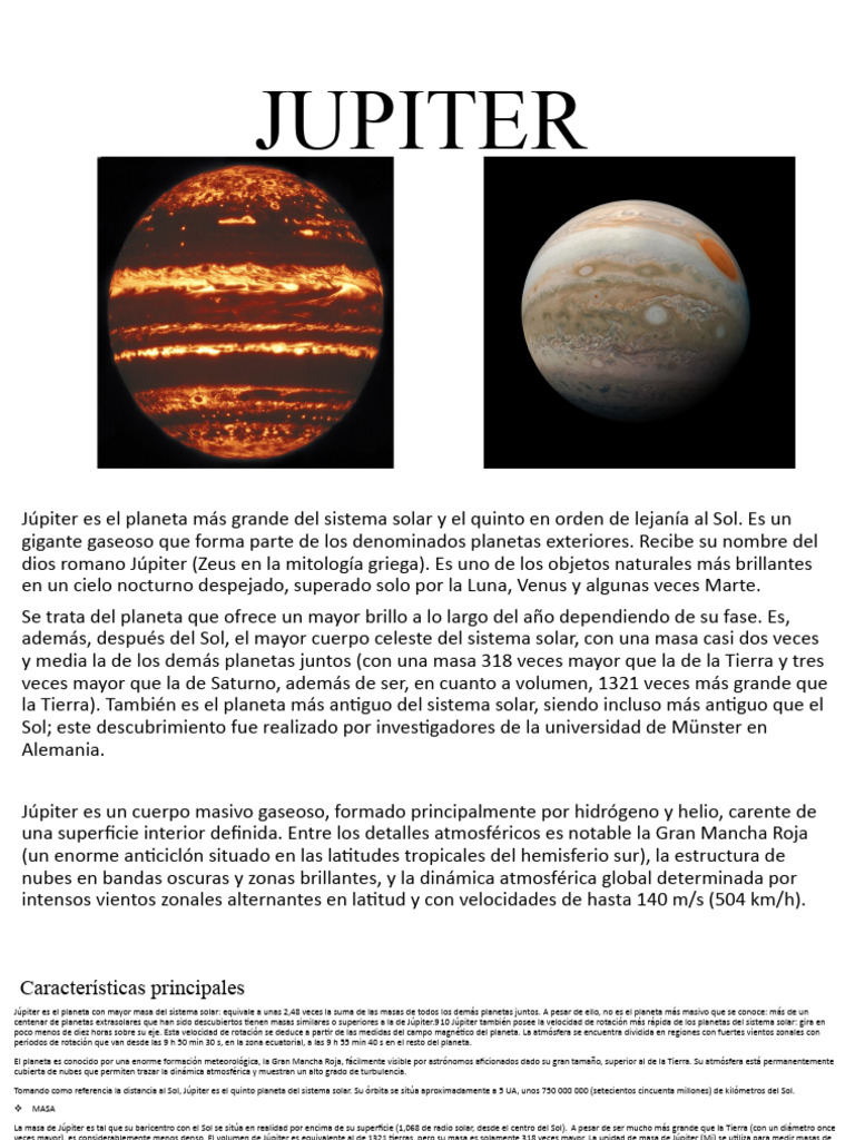 JUPITER | PDF | Júpiter | Planetas