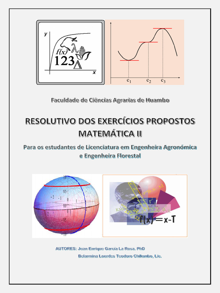 Resolutivo Exercícios Matemática II - 074610 | PDF | Equações | Vetor ...