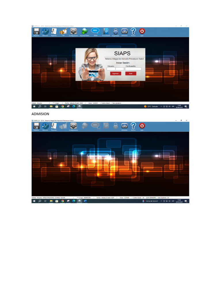 Capturas Sistema | PDF