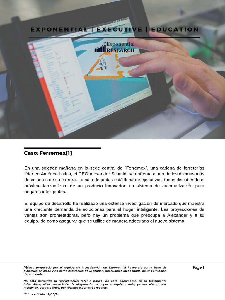 Desafíos de Ferremex en Hogares Inteligentes | PDF | Marca | Producto ...