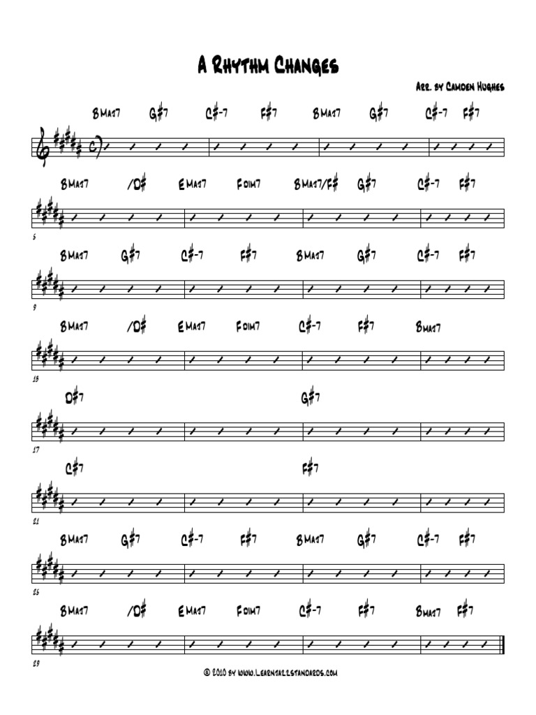 A Rhythm Changes BB Instruments | PDF