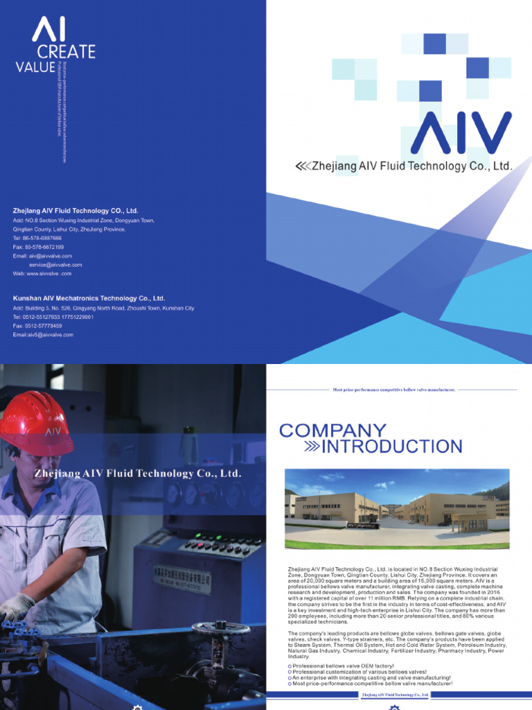 Catalog-Zhejiang Aiv Fluid Technology Co., LTD | PDF
