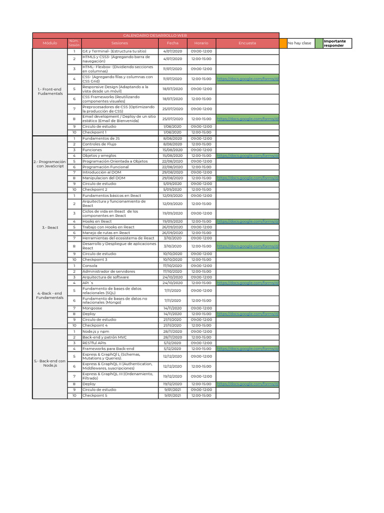 TEC - P0011 - DWXX - GDL - 20 - 06 - Programa Completo | PDF | Informática | Ingeniería de software