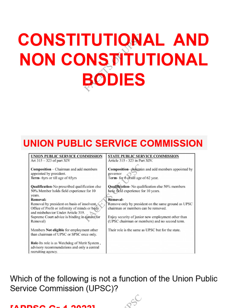 24 - Constitutional and Non Constitutional Bodies | PDF | Attorney ...