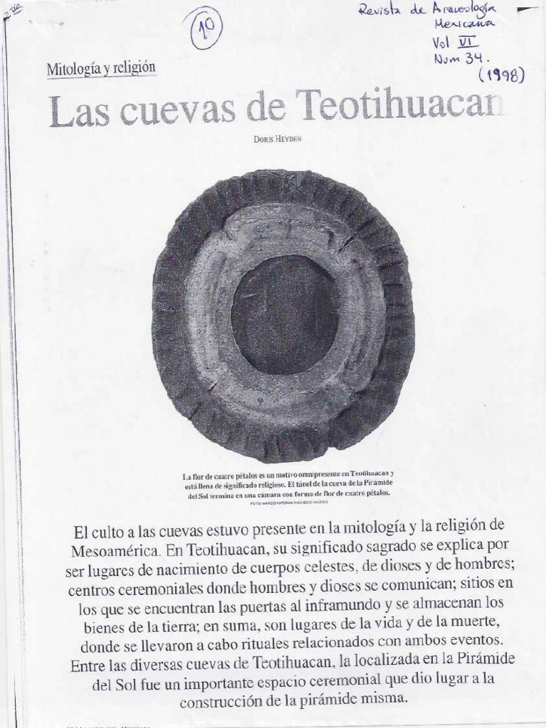Heyden 1998 - Cuevas Teotihuacan | PDF