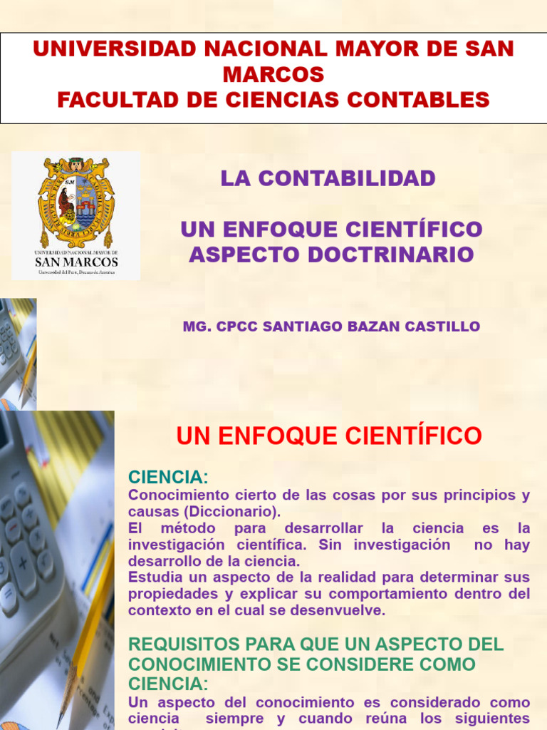 Enfoque Cientã - Fico Contable | PDF | Contabilidad | Conocimiento